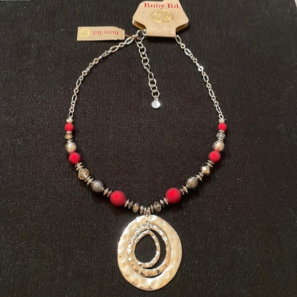 Ruby Rd. | Jewelry | New Ruby Rd Necklace Redsilver | Poshmark